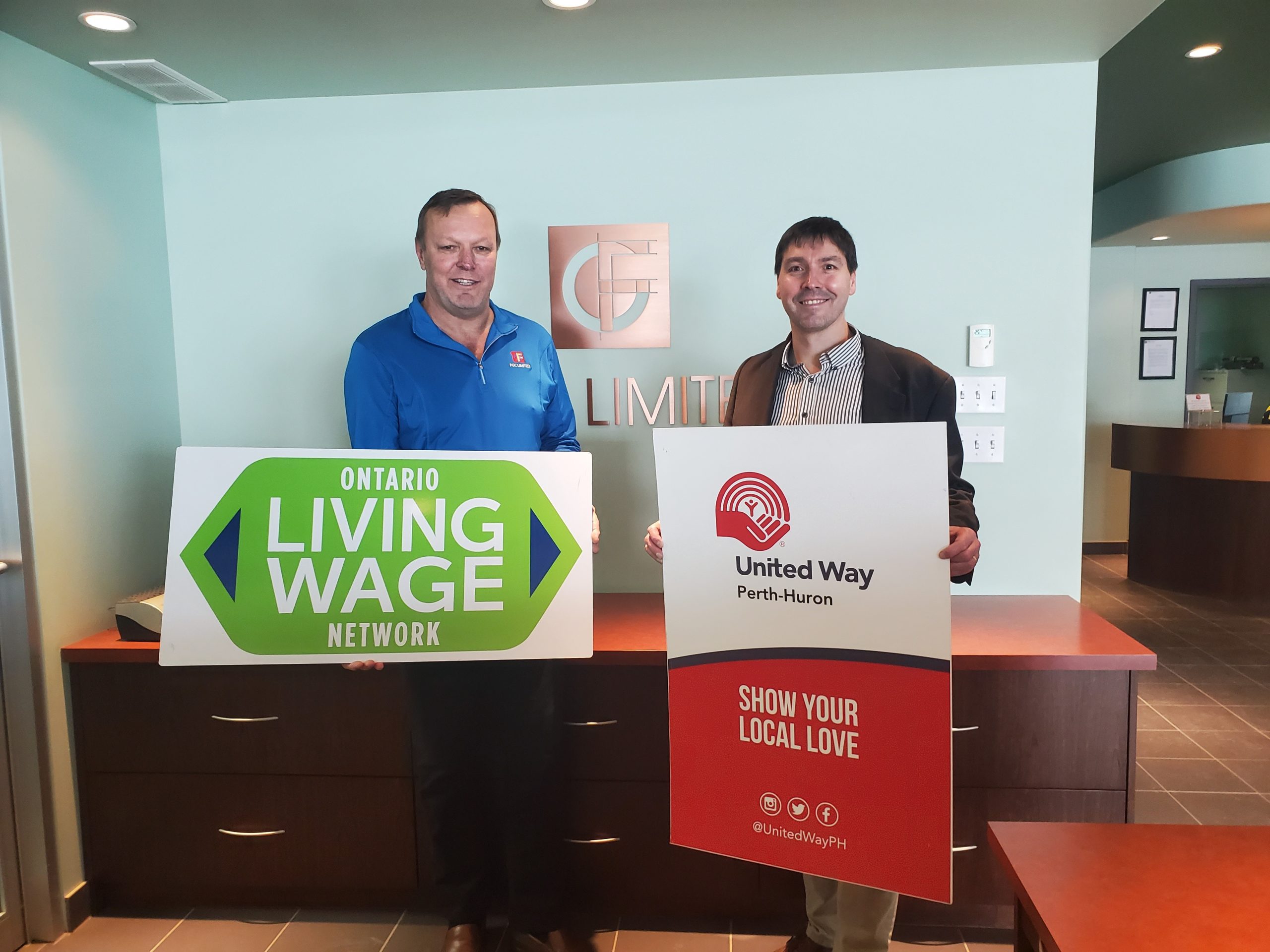 FGC Limited Certified as Living Wage Employer - United Way Perth Huron